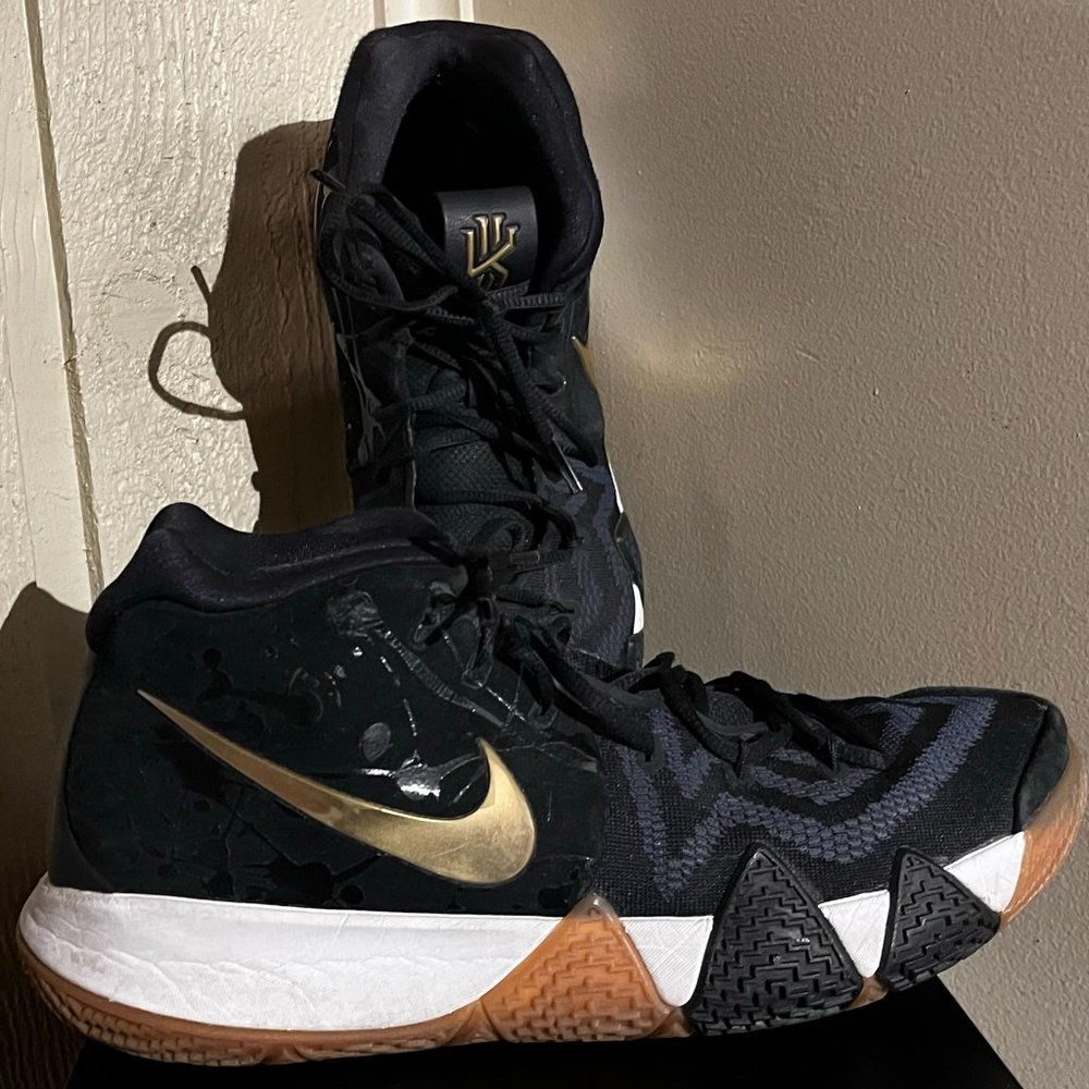 Nike Kyrie 4 Pitch Blue / Metallic Gold With Box Size… - Gem